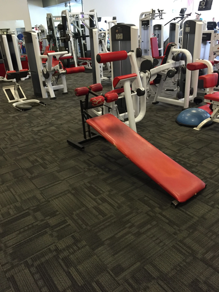 Carpet Tile Quarter Turn Install - Gym - Fluss Flooring
